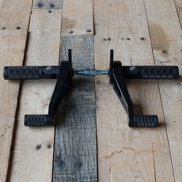 Cognito Moto Black Universal Rearsets - Folding Footpegs