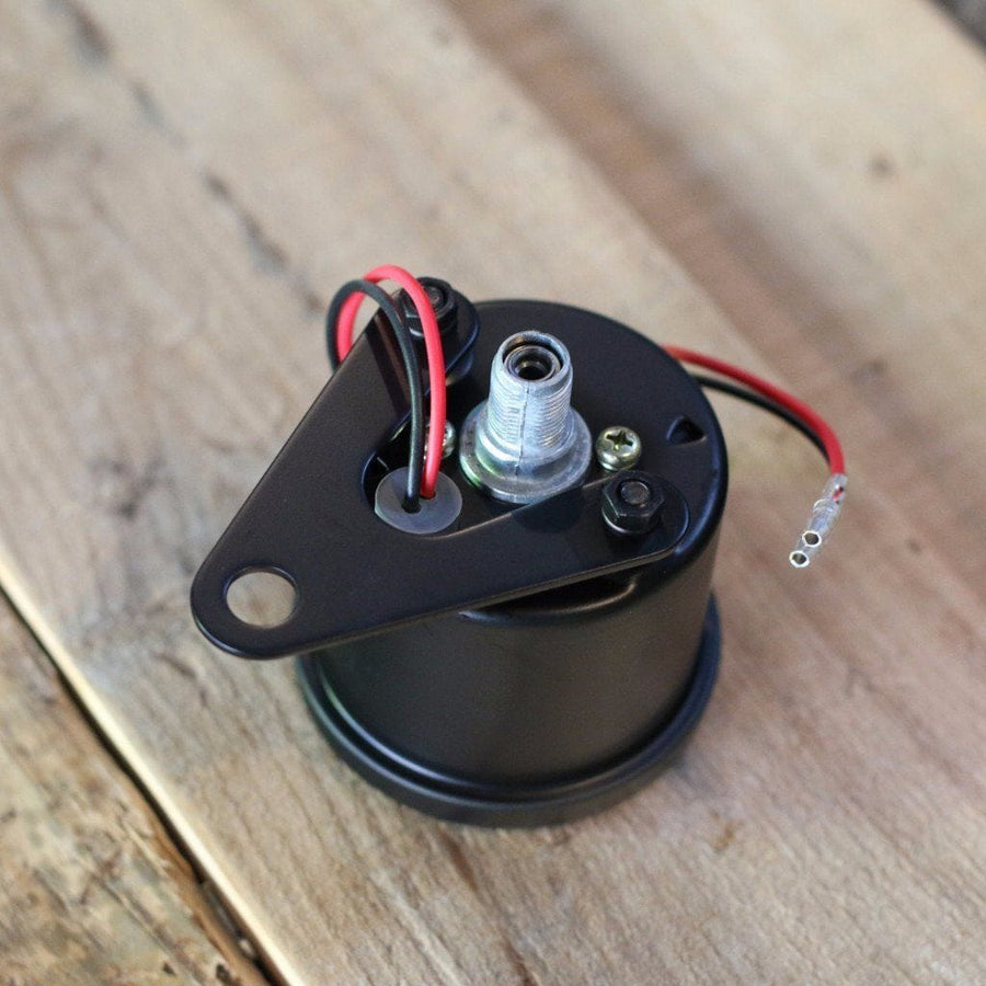 Black Mini Speedometer w/ Odometer & Clamp ( 1000:60 Ratio ) - Cognito Moto